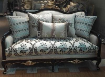 China Wooden Frame Upholstery Antique Sofa Set for sale