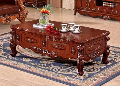 China Antique furniture living room coffee table wood furniture french style table for sale