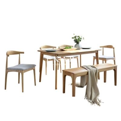 China Wood Dining Table Designs 6 Seat Imported Solid Wood Europe Modern Style for sale