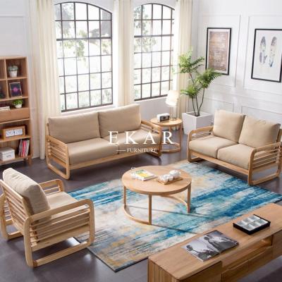 China New Model 6 Seater Wood Sofa Set for sale