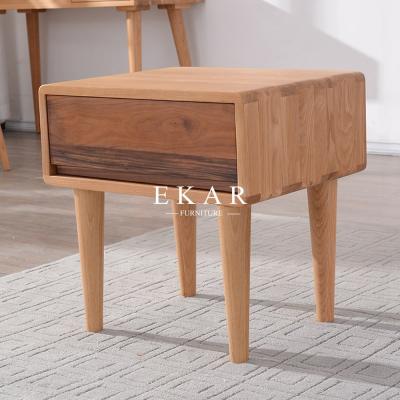 China European Bedroom Furniture 4 Legs Wooden Bedside Night Stand Tables for sale