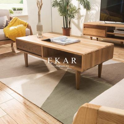 China Coffee Table Design Solid Wood Living Room Modern Furniture  FL-B006-C for sale