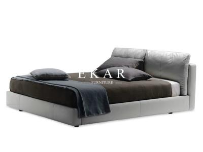 China Bed Room Soft Wood Double Bed Designs ZZ-BD024 for sale