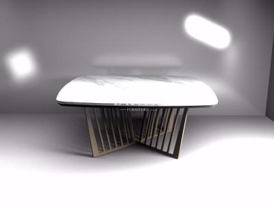 China 2017 New Design Simple Style Modern Designs Grey Marble Coffee Table ZZ-ZS1718 for sale