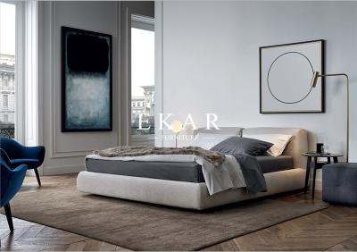 China Wooden Bed Frames Embedded Double Bed Designs in Wood for sale