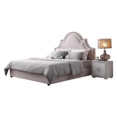 China Modern Foshan Bedroom Furniture Wooden King Size Bed for sale