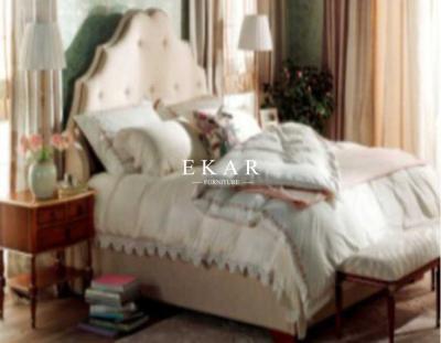 China Modern Different Style Divan Design Upholstered Headboard Wooden Bed Frame for sale