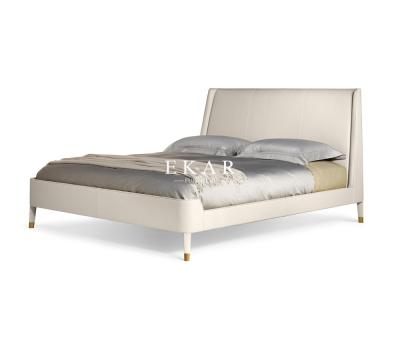 China Different Kinds of Modern Designer Divan King Size Upholstered Bed for sale