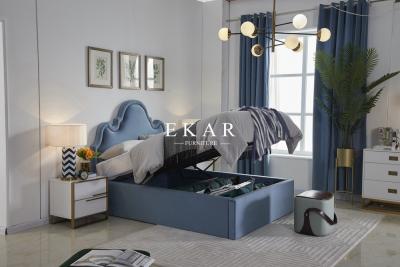 China wholesale factory price bedroom solid wood furniture set double bed design for sale
