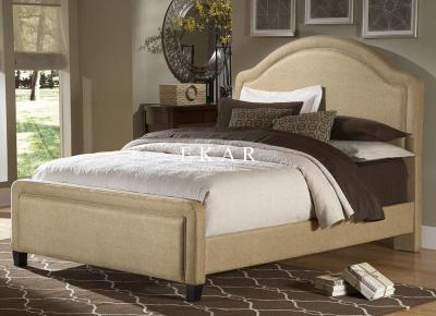 China Wooden Bed Sample Sleigh King Size Bed Frame for sale