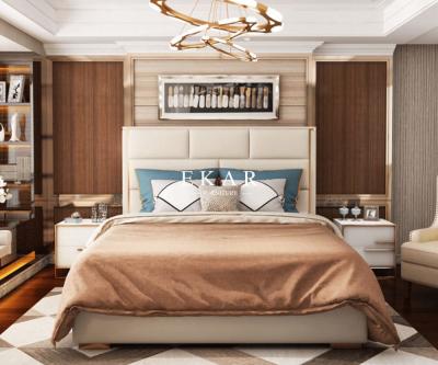 China Luxury Leather King Size European Style Modern Bed for sale
