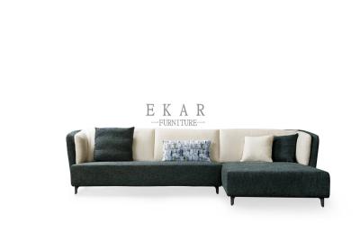 China Living Room Furniture L Shaped Fabric Couch Corner Sofa Set for sale