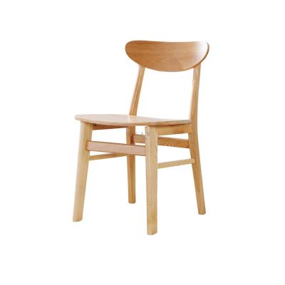 China Simple Style Solid Ash Wood Modern Wooden Dining Room Chair for sale