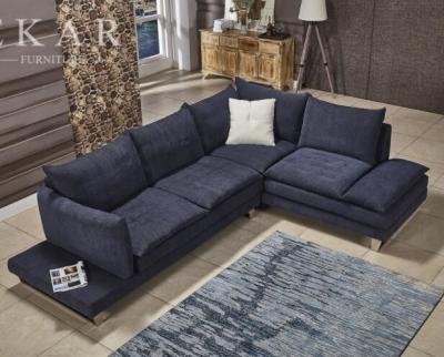 China Latest Living Room Blue Fabric Pictures of Sofa Designs  AW-1633 for sale