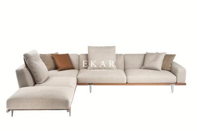 China High End Modern Home Furniture Sectional L Shaped Fabric Couch Living Room Sofa for sale