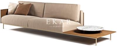 China Stainless Steel Legs Modern Fabric Upholstered Italian Couch Living Room Sofa for sale