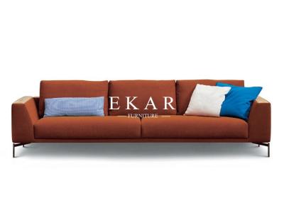 China 2019 New Modern Italian Leather High End Furniture L Shaped Sofa for sale