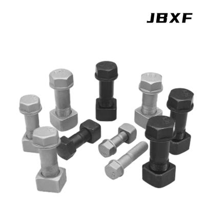 China Track Bolt M22×80mm For Komatsu PC400 / PC400-7 / PC400-8 Excavators OEM 208-32-51210 Grade 12.9 Track Shoe Bolt for sale