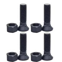 China M24 X 80mm Bolt Track Shoe Nuts Kit Grade 10.9 High Tensile Steel Corrosion Resistant Coating Crawler Tractor Undercarriage for sale