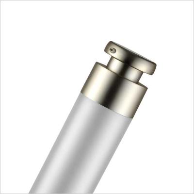 China 30ml 40ml 50ml Round Airless Pump Bottle with 39mm Diameter and Big Collar SAN Cosmetic Packaging for sale