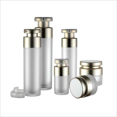 China 30g 50g Double Wall Round Cosmetic Jar - PMMA Acrylic Cream Container 60mm Diameter for sale