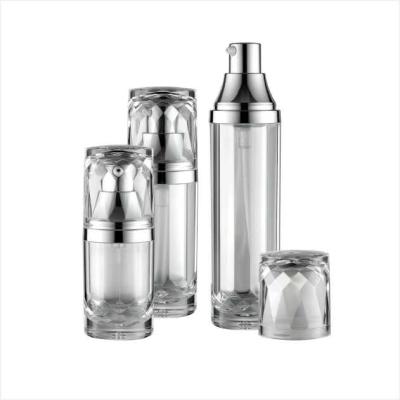 China Acrylic Body Cream Lotion Bottles 15ml-50ml Capacity with 37.8mm Diameter for Skin Care Cosmetics Packaging for sale