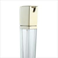 China Custom 120ml Acrylic Pump Bottle for Cosmetics Packaging with 39.5mm Diameter and Logo Printing Options for sale