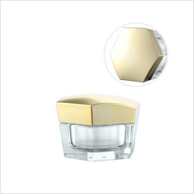 China 30g 50g Luxury Acrylic Cream Jar with 76mm 83mm Diameter for Cosmetic Skincare Packaging for sale