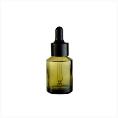 China 30ml Slant Shoulder Glass Dropper Bottle with Aluminum Cap - SP813A-30 Luxury Essence Container for sale