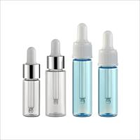 China Transparent PET Dropper Bottle 10ml 15ml 20ml 25ml with Silver/Gold Cap for Cosmetics for sale