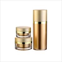China Double Wall PMMA PP Cream Jar 30g 50g Wide Mouth Screw Cap Cosmetic Container for sale