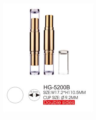 China 2-in-1 Dual Color Lipstick Case with 9.2mm Cup Size and 17.2mm Diameter PP Material Container for sale