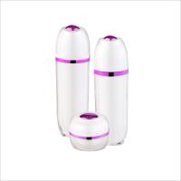 China Recyclable Non-Spill Cosmetic Airless Bottle 40-150ml Capacity PP PMMA Plastic Packaging for sale