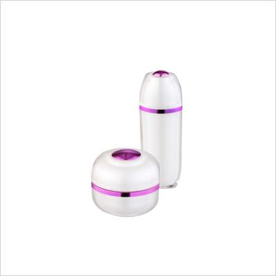 China Acrylic Cream Jar 15g 30g 50g Double Wall PMMA Cosmetic Jar for Skin Care for sale