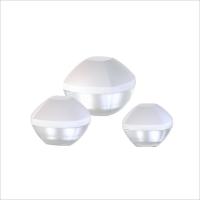 China Empty PMMA Round Double Wall Cosmetic Cream Jar 5g 15g 30g 50g for sale