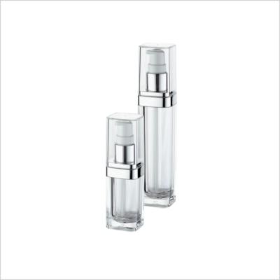 China Cream Serum Cosmetic Lotion Bottle Acrylic Face Empty Airless Pump Bottle for sale