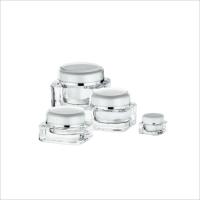 China Eco Friendly Cosmetic Jars 5g 15g 30g 50g Double Wall PMMA PP for Creams Lotions for sale