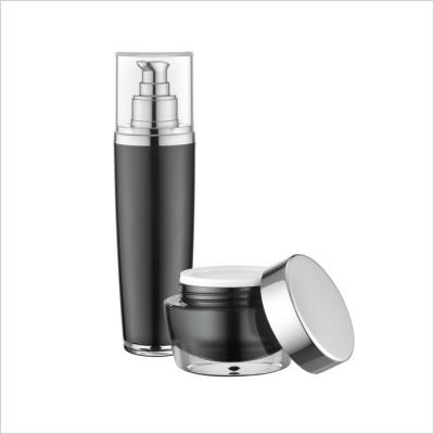 China PMMA PP Skincare Lotion Bottle 30ml 50ml 100ml Empty Pump Bottle with Lid for sale