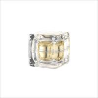 China Luxury Square PMMA Plastic Lotion Jars with Lid Double Wall 15g 30g 50g for sale
