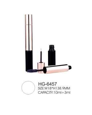 China 2-in-1 Empty Mascara and Eyeliner Bottle with 18mm Diameter and 13ml Total Capacity - Recyclable ABS/PP/PETG Materials for sale