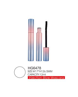 China 12ml Mascara Eyelash Tube Bottle with Silicone Brush - 17mm Diameter, 126.5mm Height, Custom Colors Available for sale