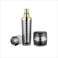 China Diamond Double Wall Cosmetic Cream Jar PMMA Cream Jar Containers For Cosmetics for sale