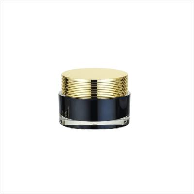 China 15g 30g 50g Cosmetic Cream Jars with Lid - PMMA/PP Double-Wall Packaging 62.5mm-70mm Diameter for sale