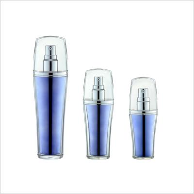 China Oval Serum Cosmetic Lotion Bottle 30ml 60ml 100ml Skin Care Bottles With Clear Pump Cap for sale
