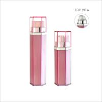 China Two In One Cylinder Cosmetic Lotion Bottle Double Pump Luxury 2x30ml PMMA PP for sale