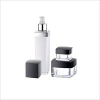 China Square Cosmetic Cream Jar 5g to 50g PMMA PP ABS Empty Hair Gel Eye Face Jar for sale