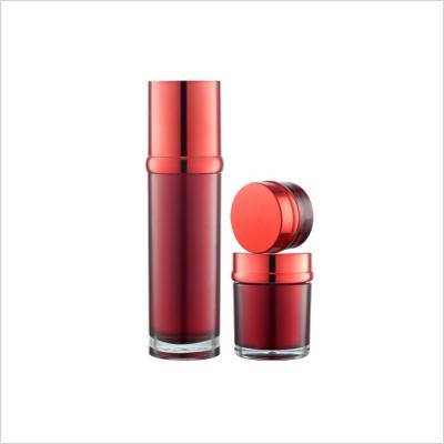 China Champagne Acrylic Cosmetic Lotion Bottle 30ml to 120ml Custom Capacity for sale
