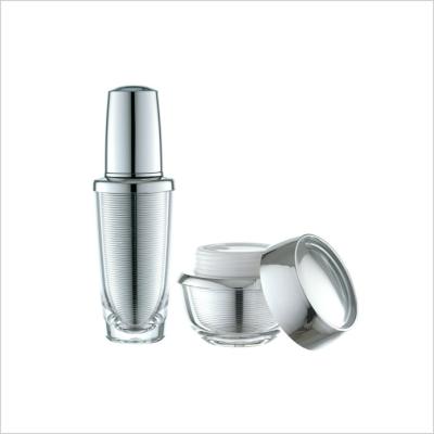 China 30ml 60ml Cosmetic Lotion Pump Bottle with PMMA/PP Material and Custom Printing Options for sale