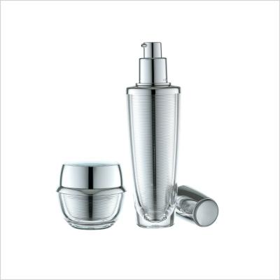 China Plastic Cosmetic Cream Jar with Liners - 15g 30g 50g Capacity Double Wall Design PMMA PP ABS Materials for sale