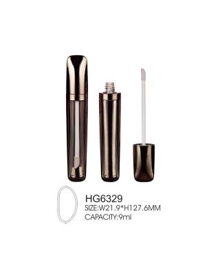 China 9ml Oval Empty Lip Gloss Tubes with Special Cap - 21.9mm Diameter x 127.6mm Height ABS/AS Containers for sale